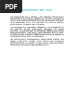 Dermatomas y Miotomas | PDF