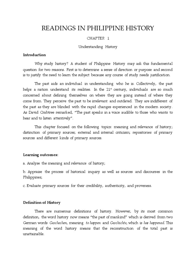 Chapter 1-Understanding History | PDF | Primary Sources | Historian