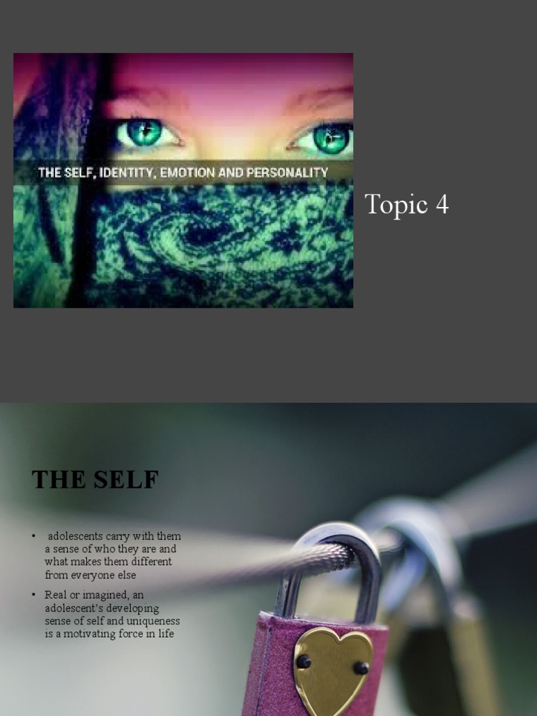 T4 The Self, Identity, Emotion Personality | PDF | Temperament ...