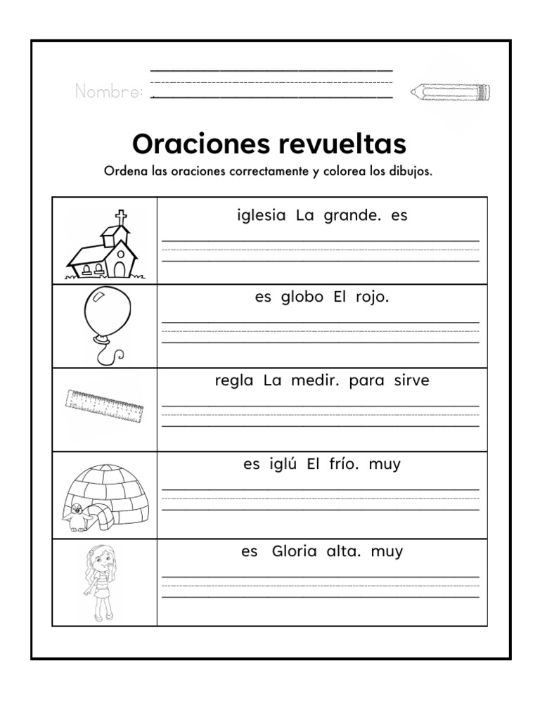 Oraciones Revueltas | PDF