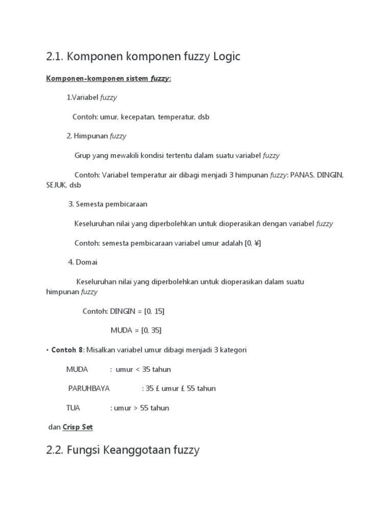 Fuzzy Logic 234 | PDF | Filsafat | Metode & Bahan Ajar