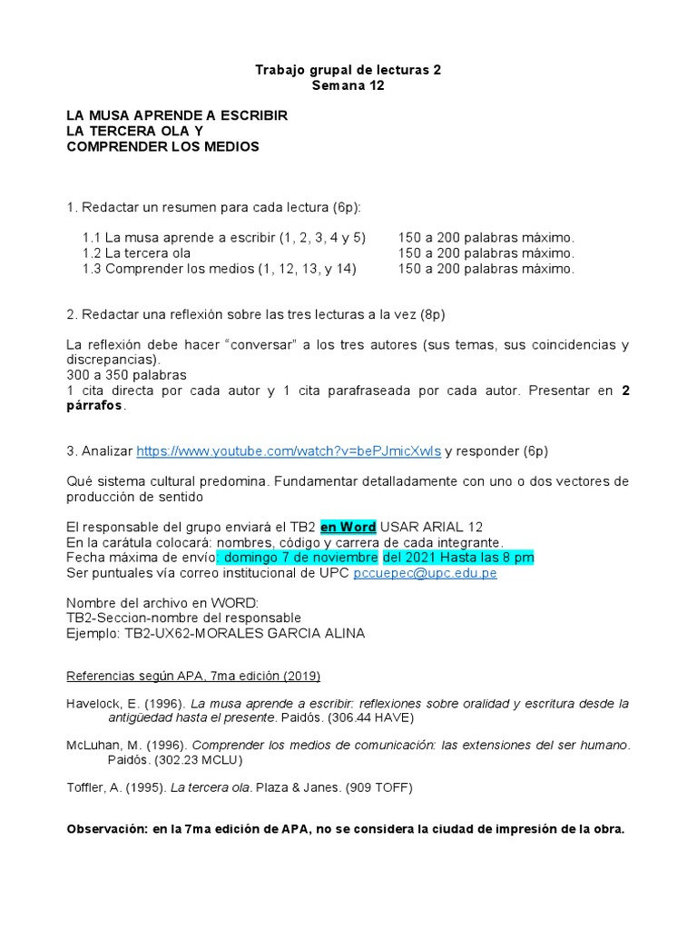 Trabajo Grupal 2 Semiotica Ux62 | PDF