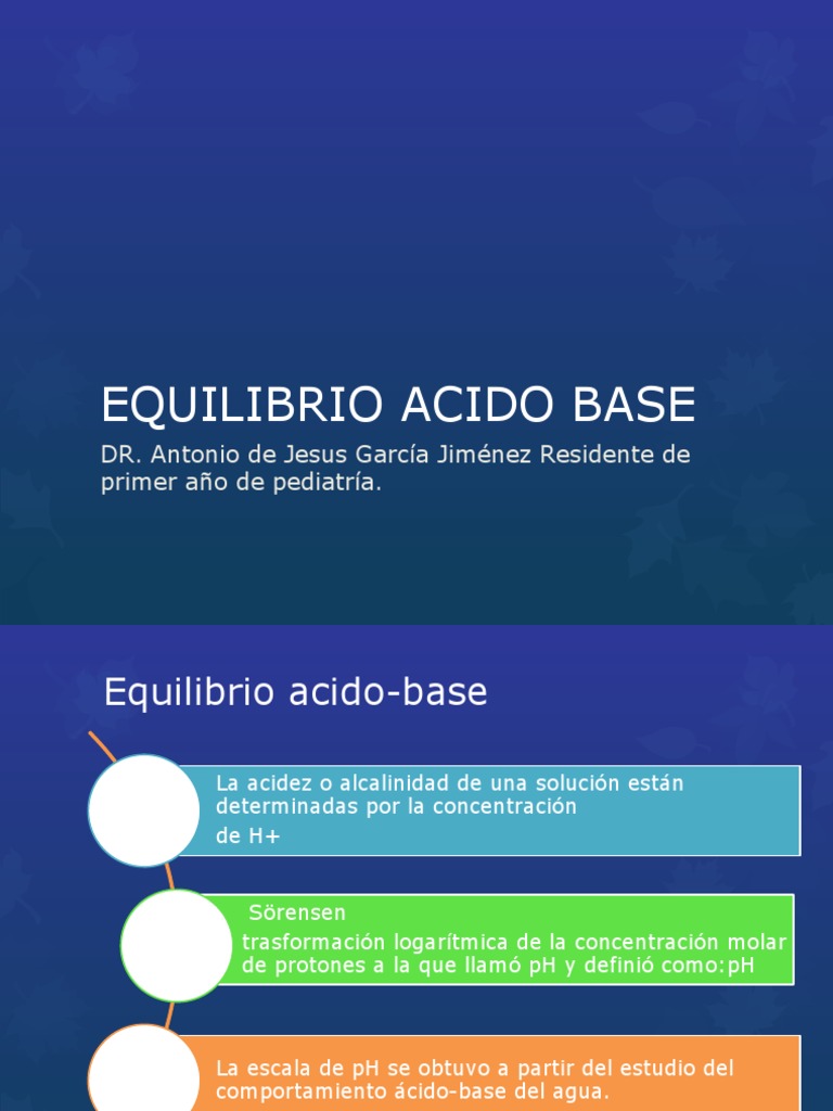 Equilibrio Acido Base | PDF | Constante de disociación ácida | Ph