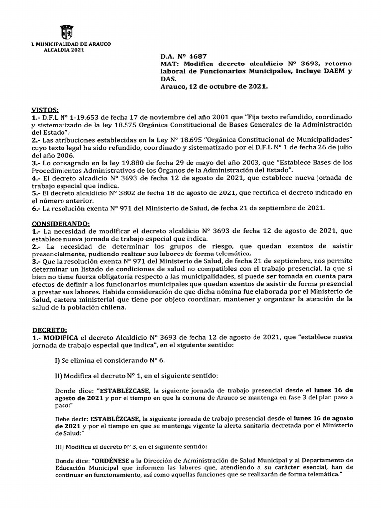 Decreto 4687 2021 | PDF