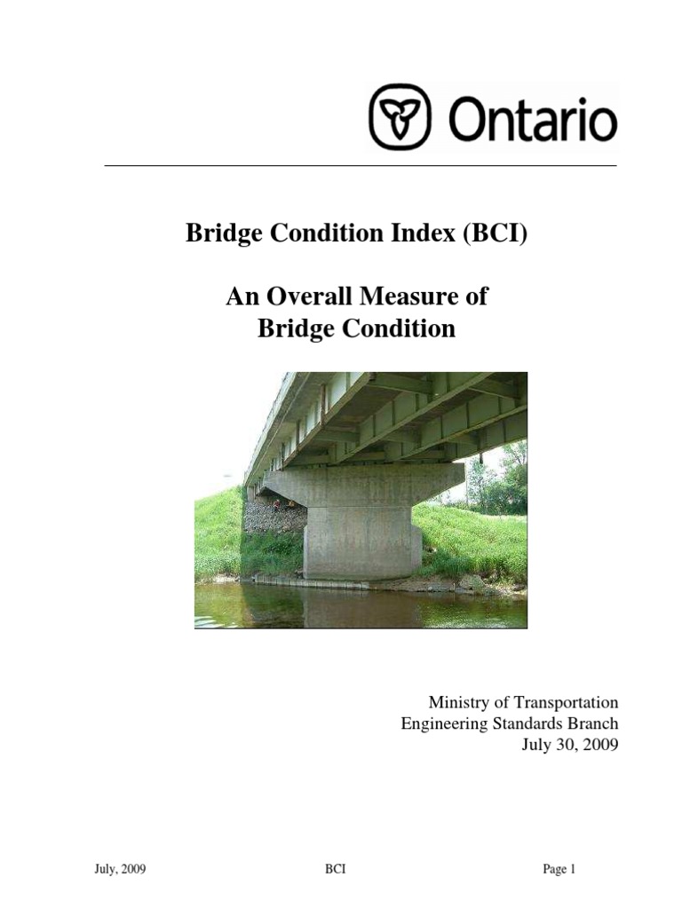 Bridge Condition Index Calculation Guide | PDF | Bridge | Truss