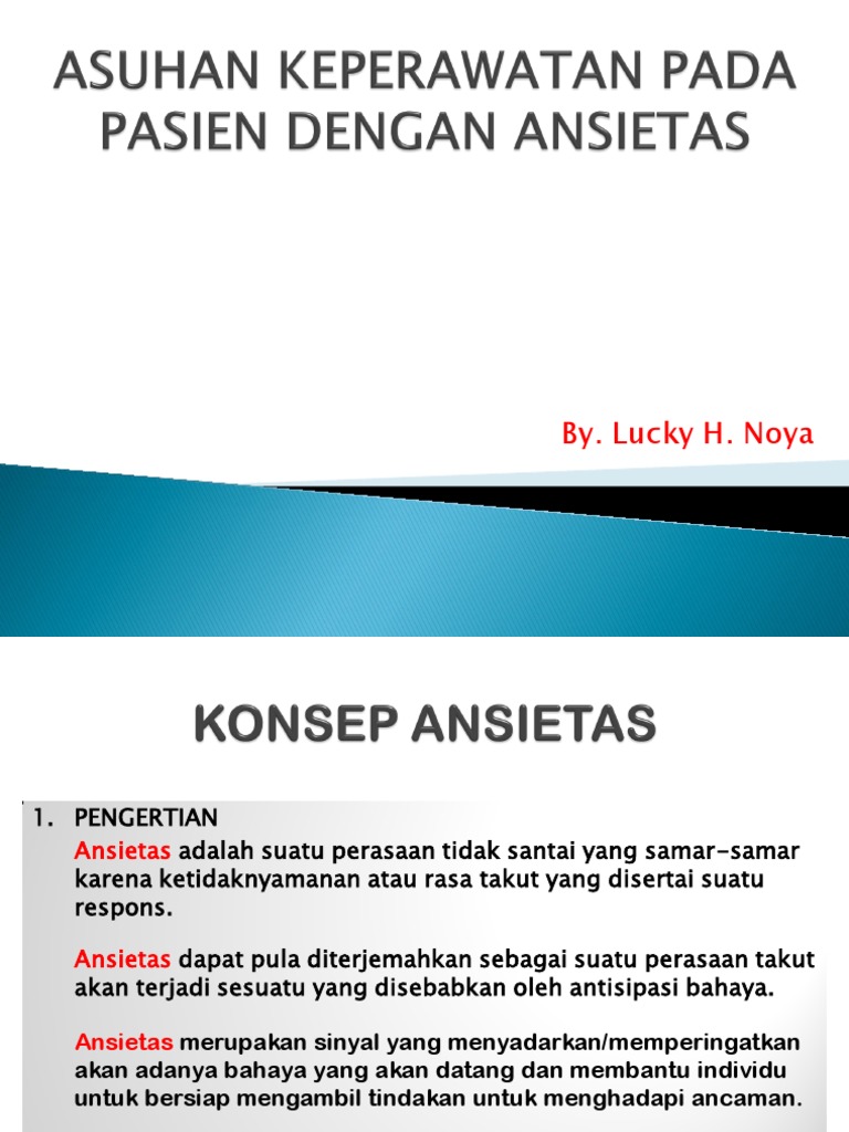 Pengelolaan Ansietas dalam Keperawatan | PDF | Karier & Perkembangan ...