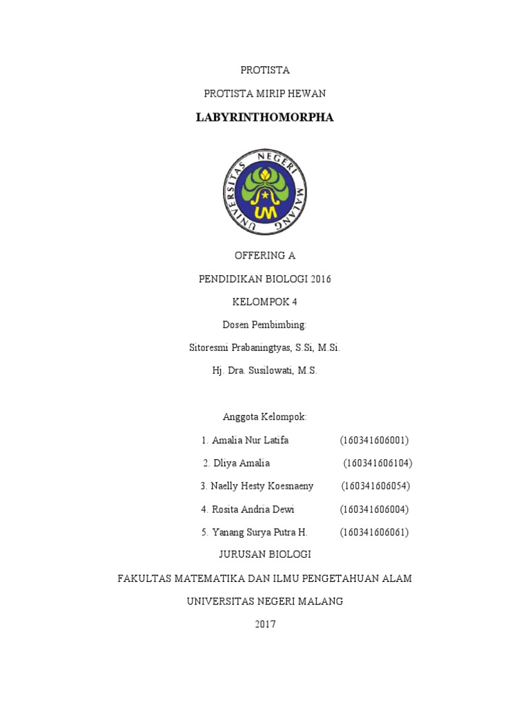 Karakteristik Labyrinthomorpha | PDF