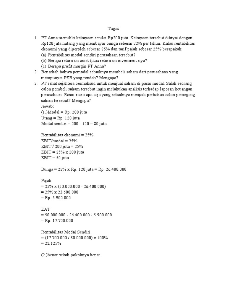 Tugas MNJ Keu Pertemuan 3 | PDF | Bisnis | Pengelolaan Keuangan & Uang