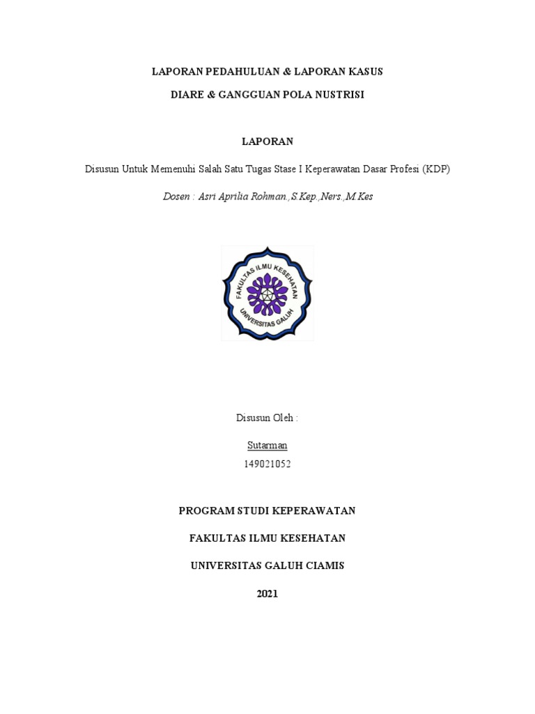 Laporan Pedahuluan KDP | PDF