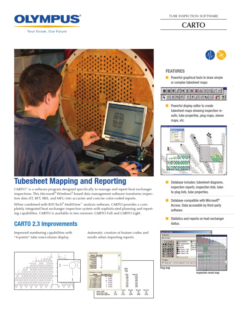 Tubesheet Mapping and Reporting: Carto | PDF | Microsoft Excel | Microsoft Windows