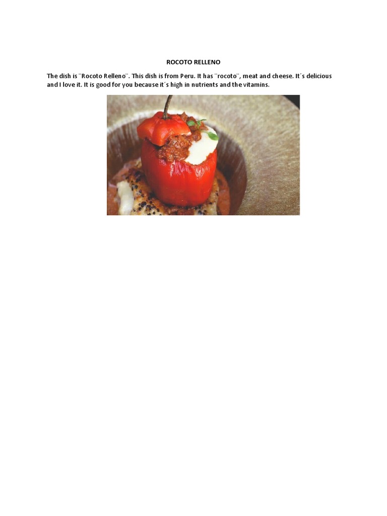 Rocoto Relleno | PDF