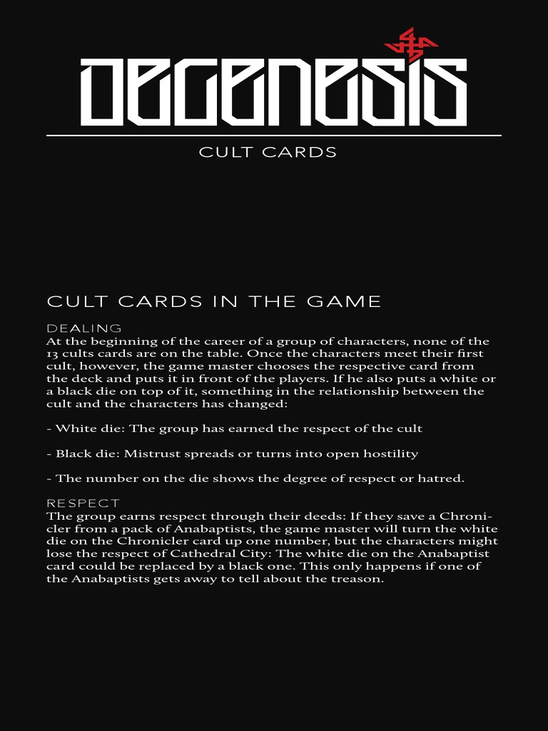 Cult Cards Rules en | PDF