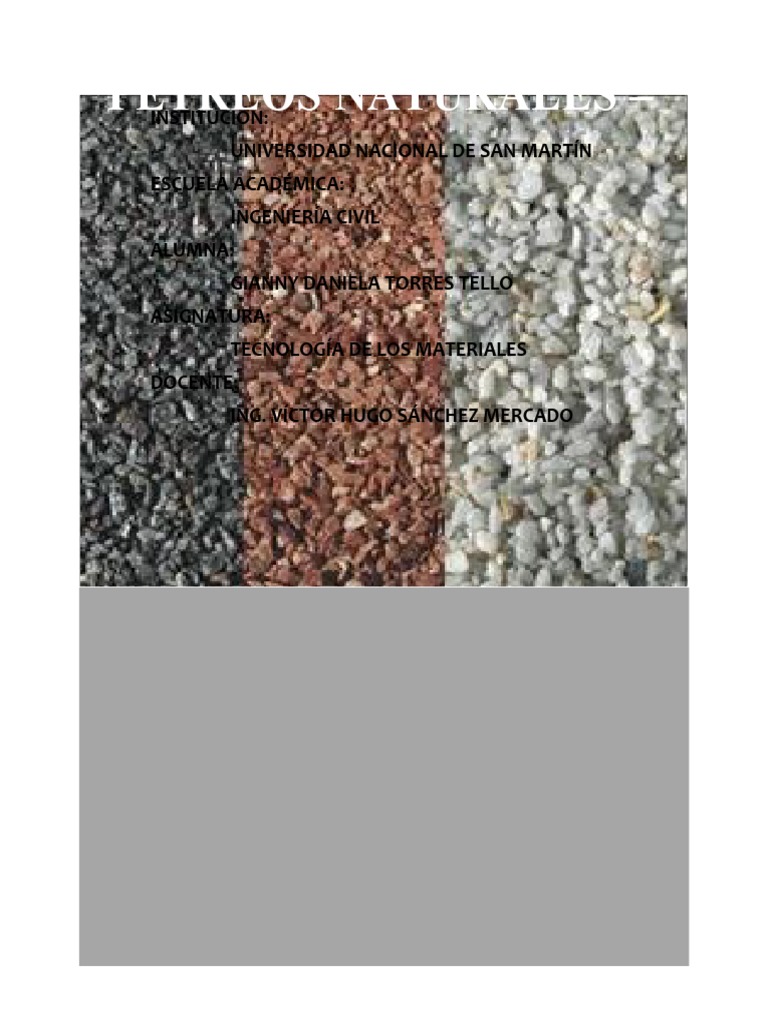 Materiales Petreos Naturales - Rocas | PDF | Roca (geología) | Roca ígnea