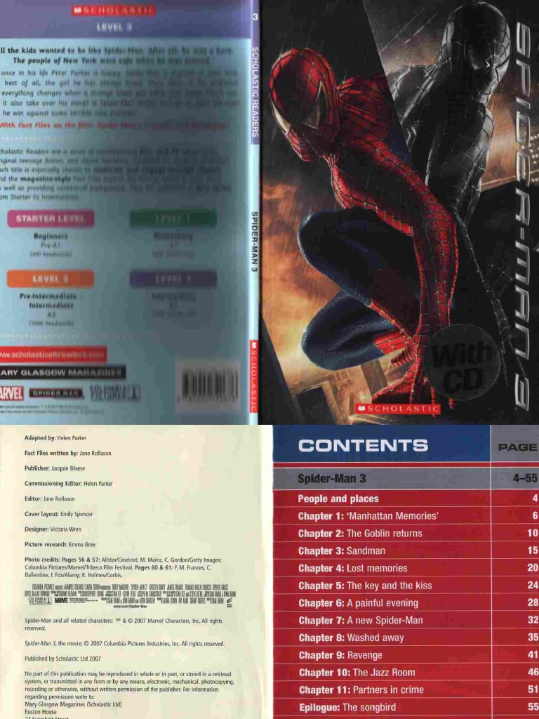 Spider-Man 3 - (Scholastic Readers) - Level 3 (With Audio) | PDF