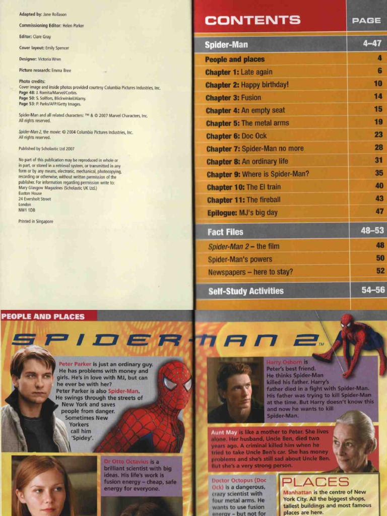 Spider-Man 2 - (Scholastic Readers) - Level 2 (With Audio) | PDF