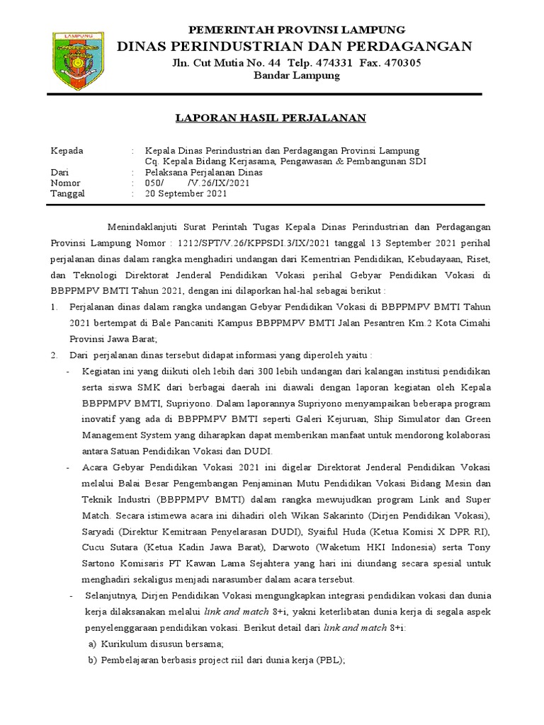 LHP Ke Bmti Bandung | PDF