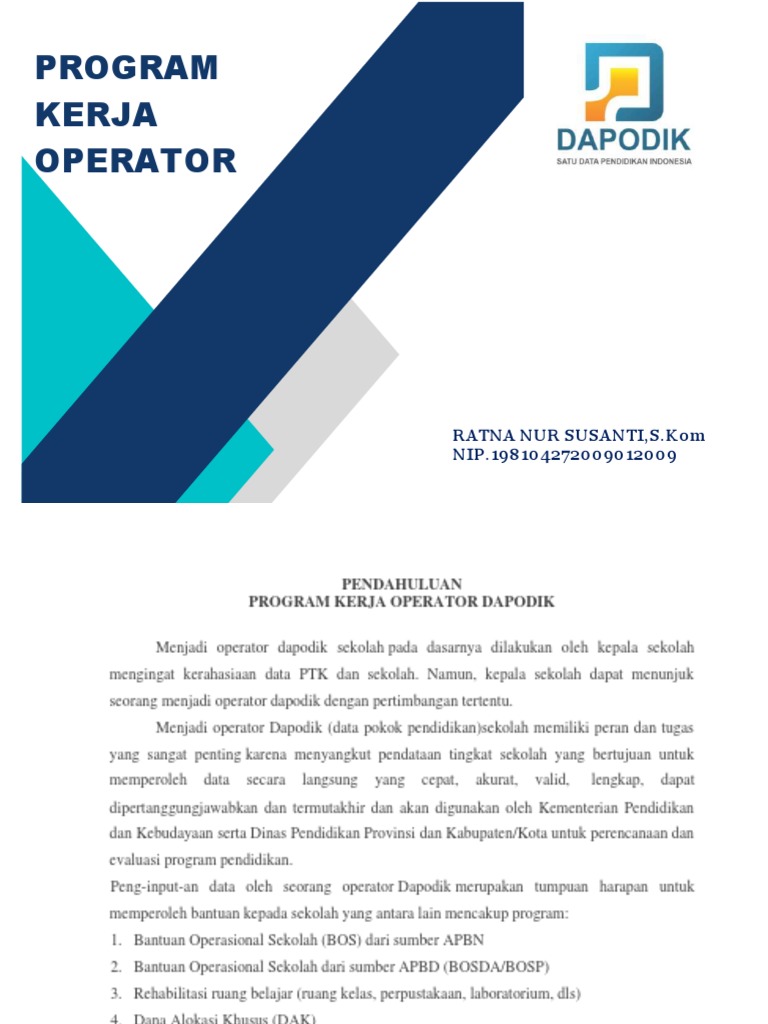 Laporan Dapodik | PDF | Bisnis | Komputer