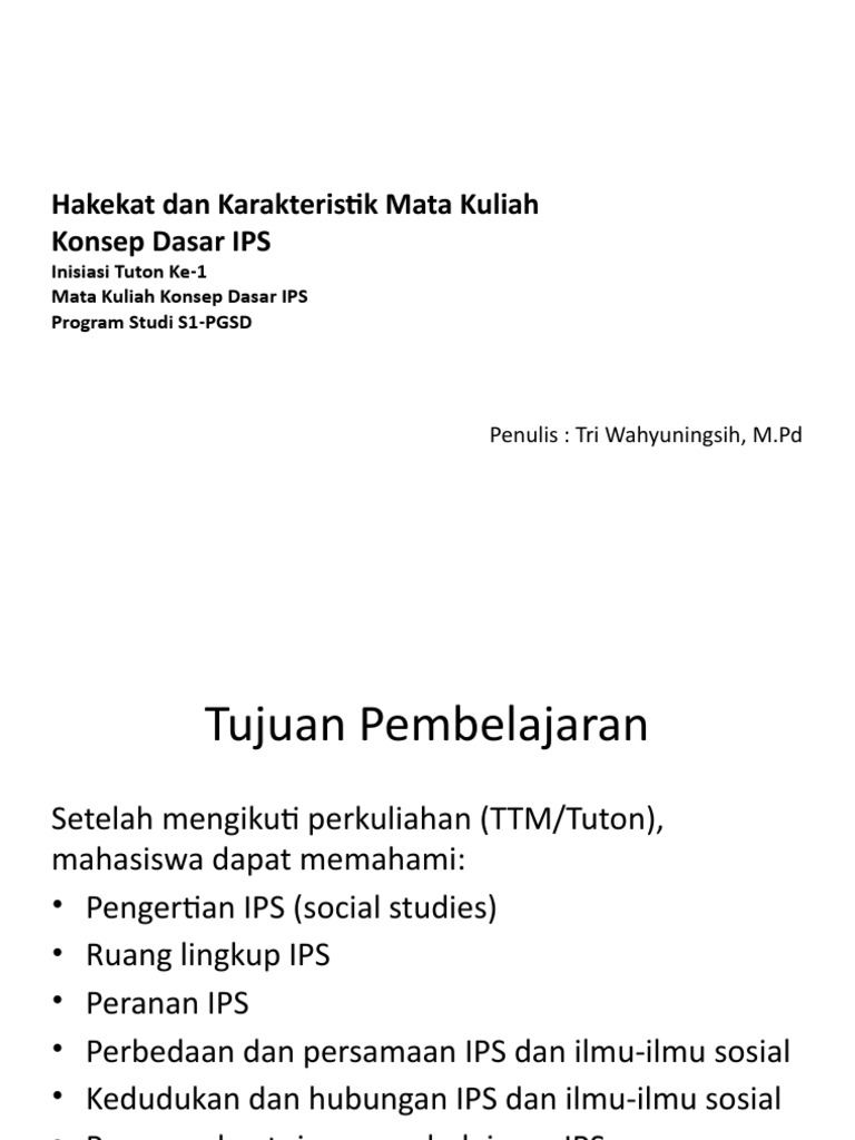 Konsep Dasar Ips Pdf