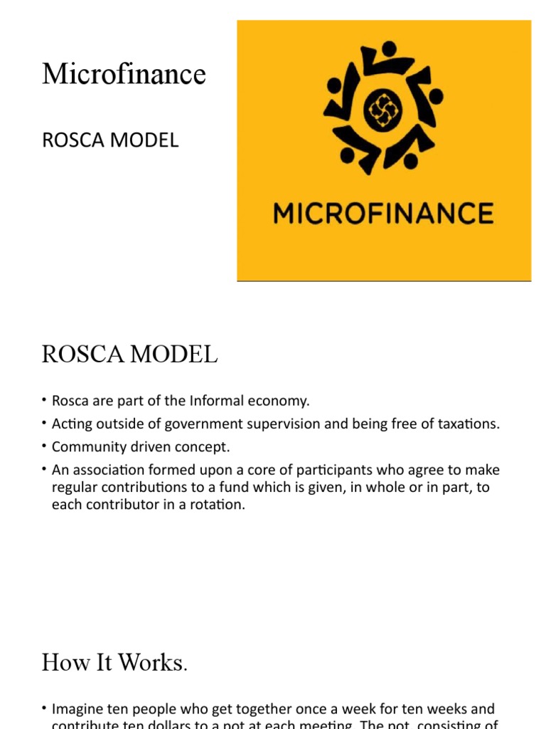 Understanding the ROSCA Model in Microfinance | PDF
