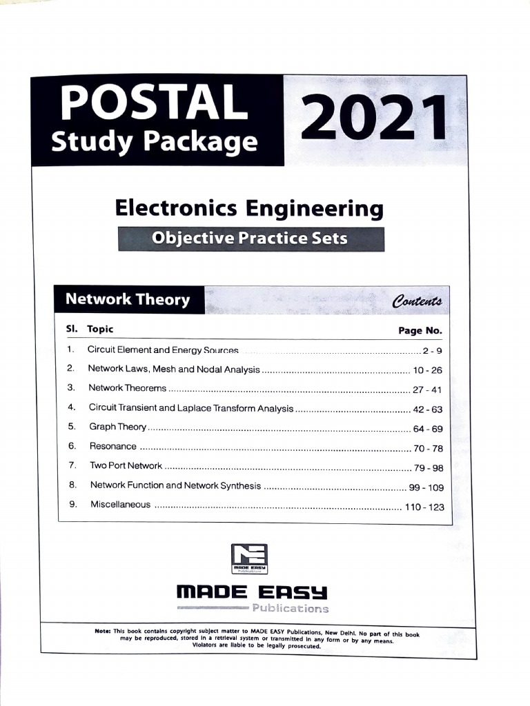 2021 Network Practice Book by MADE EASY | PDF