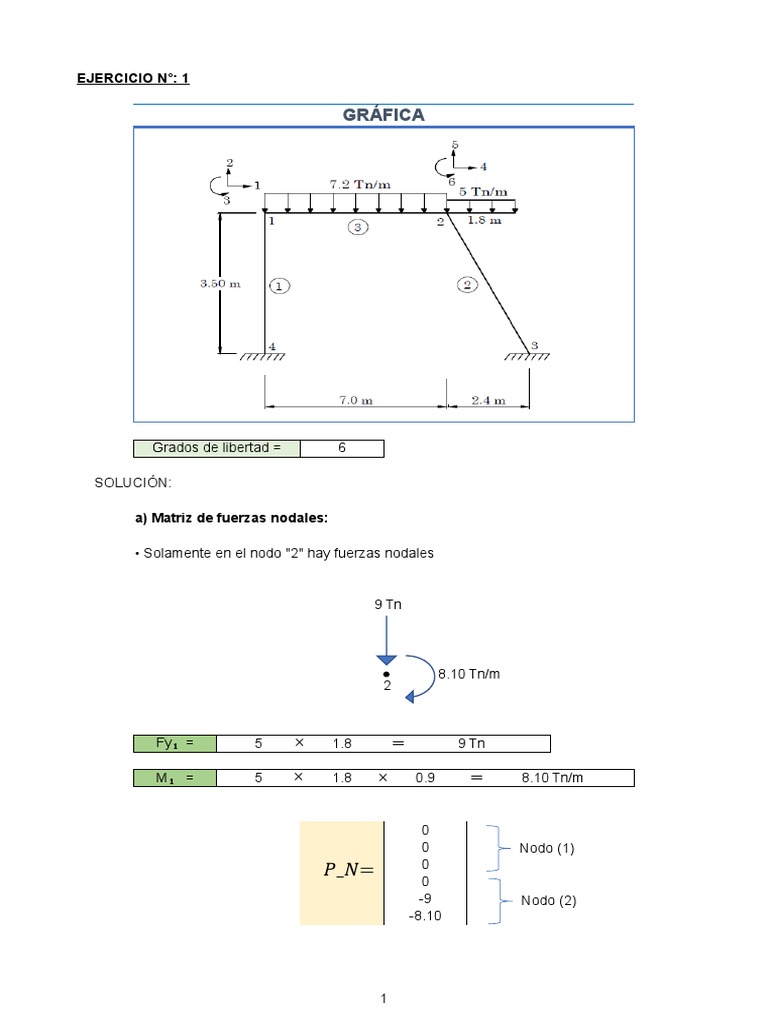 Ensamblaje de Matriz de Rigidez | PDF | Ingeniería mecánica | Objetos matemáticos
