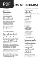 Esquema de Cantos para Misa Con Acordes | PDF | Misa (liturgia) | eucaristía