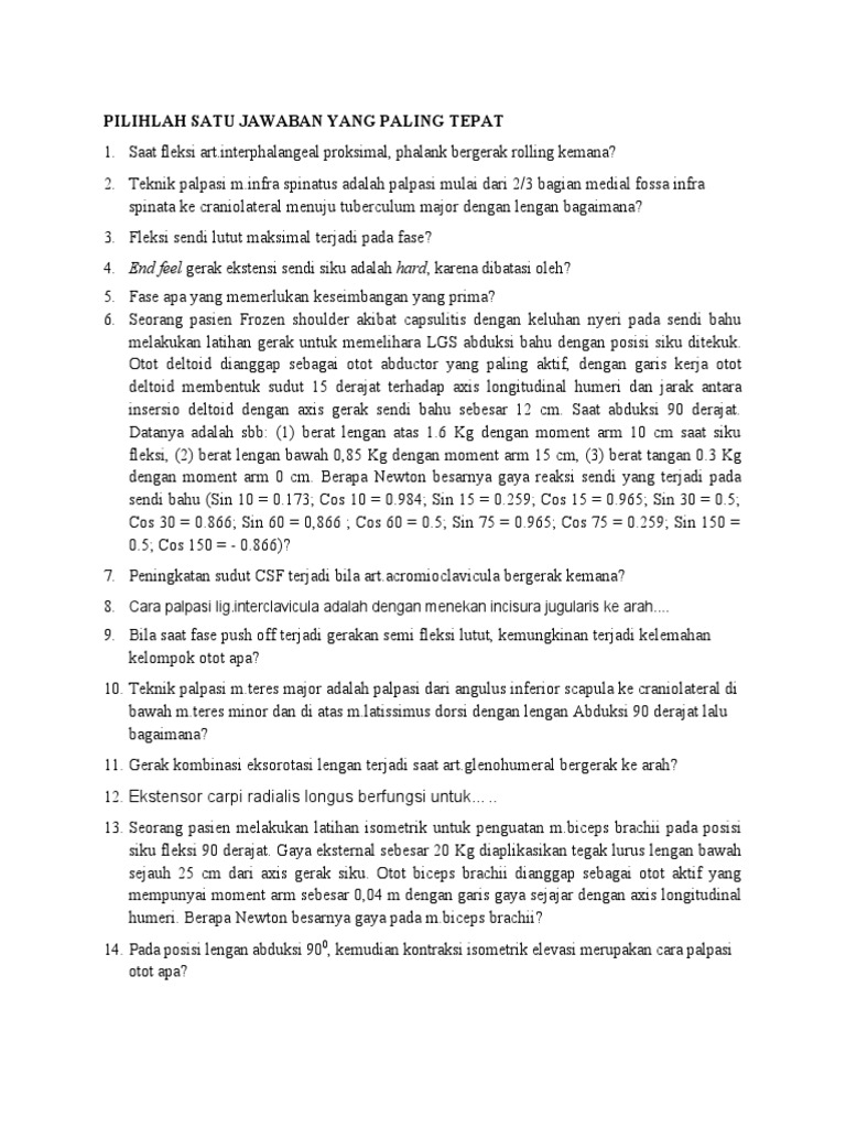 Bio Uas D4 2021 Online | PDF