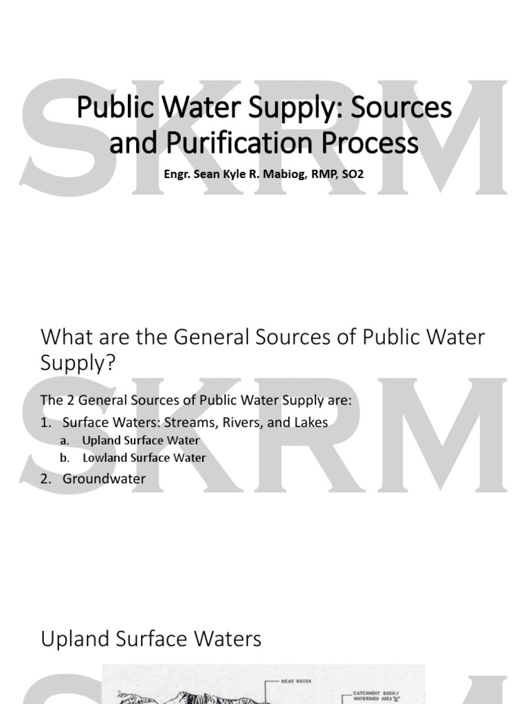 2 - Public Water Supply | PDF | Filtration | Water Purification