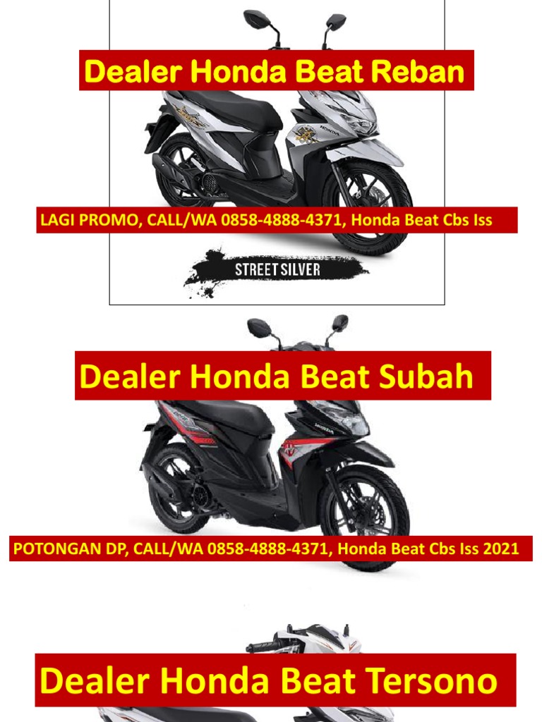 Dealer Honda Beat Reban: LAGI PROMO, CALL/WA 0858-4888-4371, Honda Beat ...