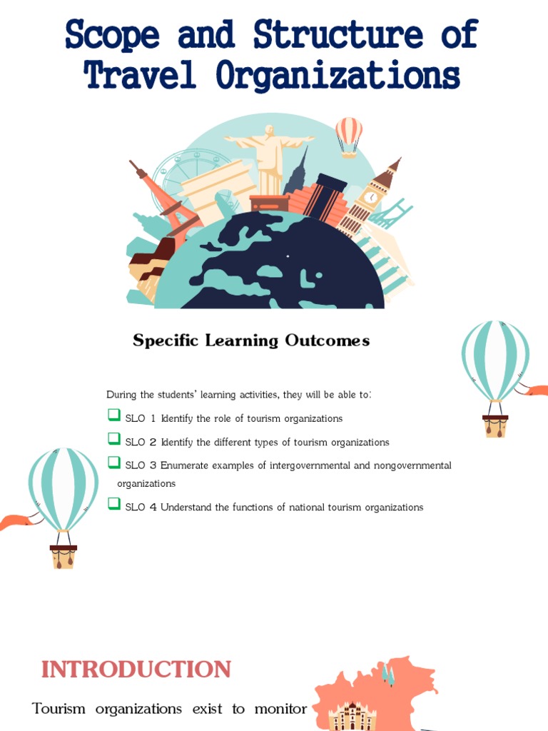 Scope and Structure of Travel Organizations | PDF | Tourism | Transport