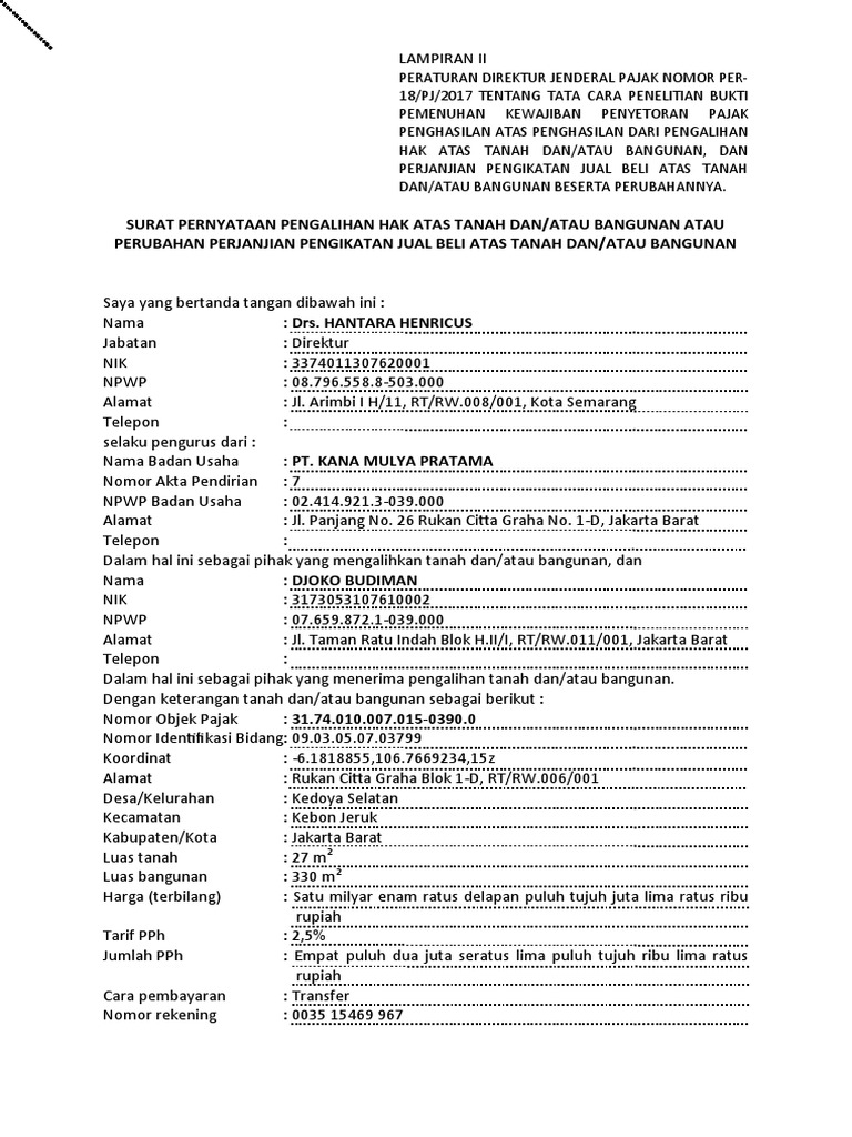 FORMULIR VALIDASI SSP TERBARU 2017 Lamp II DENNIS | PDF