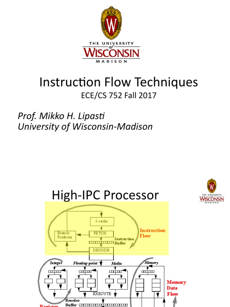 Lect07 Instruction Flow | PDF | Cpu Cache | Computer Architecture