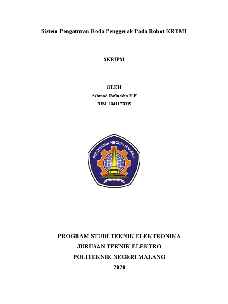 Sistem Pengaturan Roda Penggerak Pada Robot KRTMI Old | PDF
