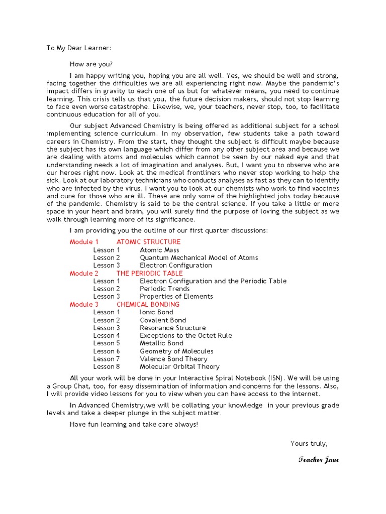 Quarter 1 Module 1 Lesson 1-2 | PDF | Atomic Orbital | Electron