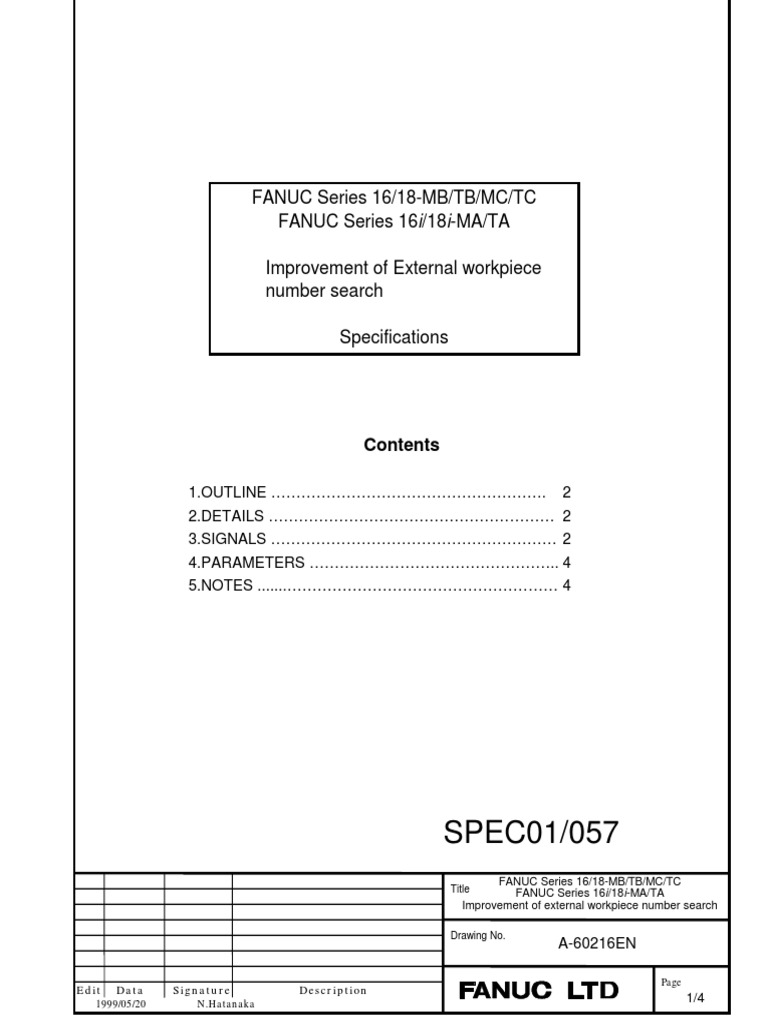 FANUC Series 16-18-MBTBMCTC FANUC Series 16i18i-MATA Improvement of ...