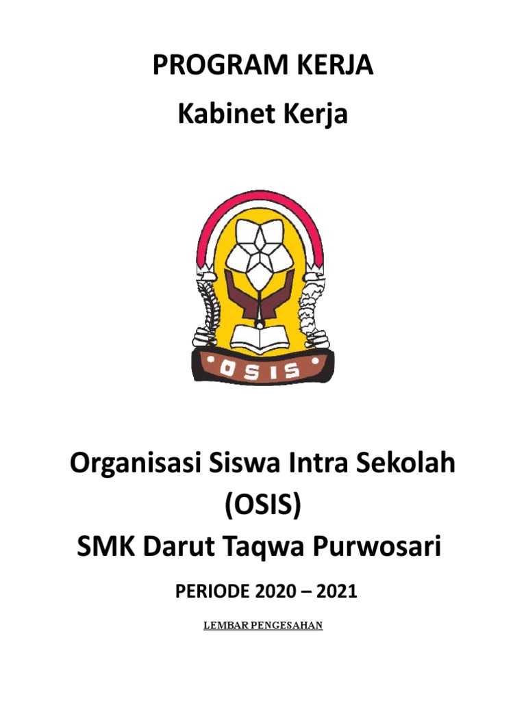 Program Kerja OSIS SMK 2020-2021 | PDF