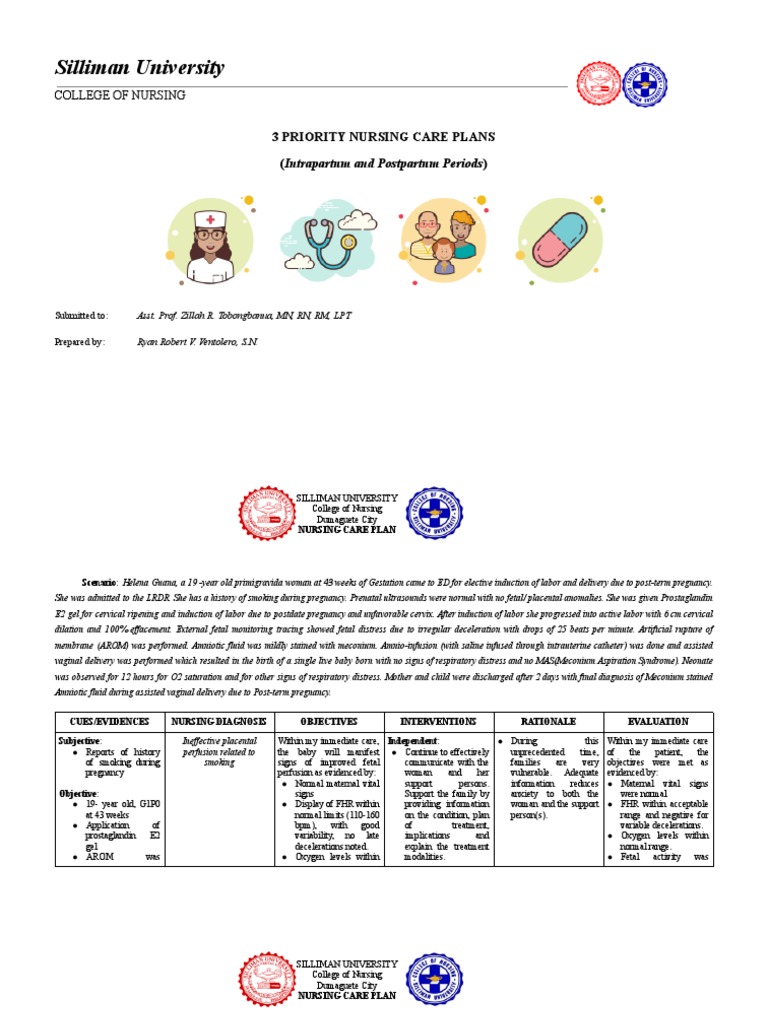 Intrapartum Nursing Care Plans | PDF | Breastfeeding | Breast Milk