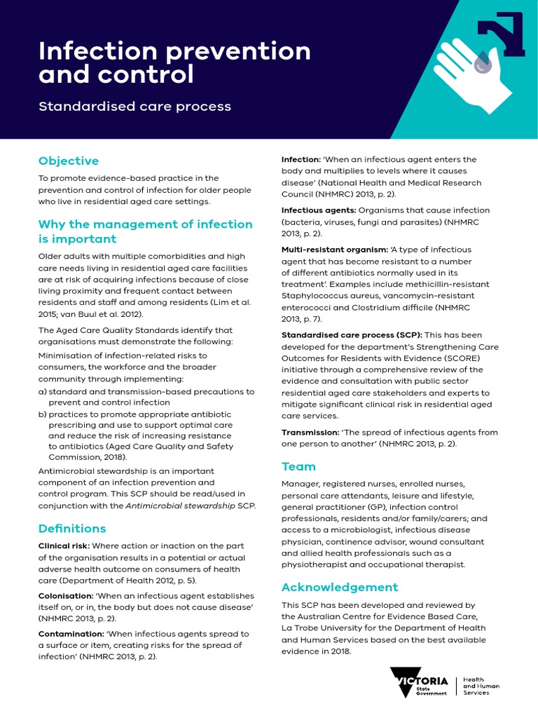 SCP Infection Control | PDF | Infection | Urinary Tract Infection