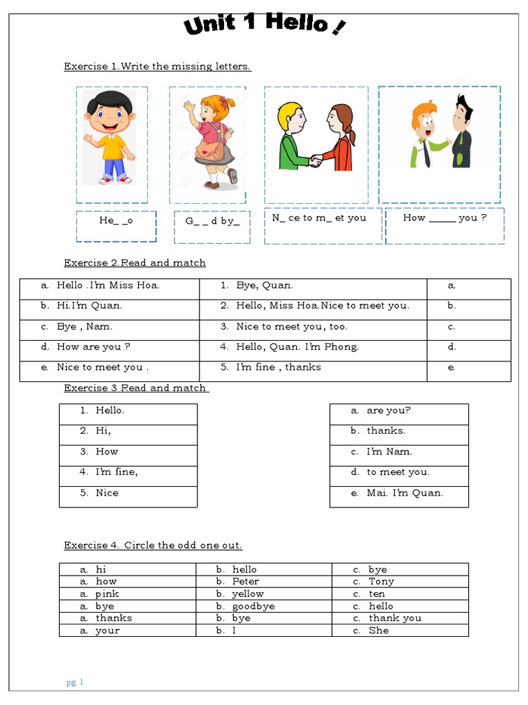 Unit 1 Grade 3 | PDF