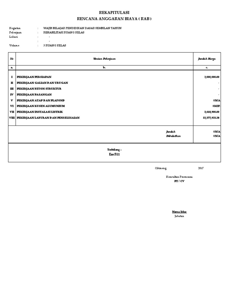 Rab Kantor Kec. Babakan Madang Tahap 2 Turap Belakang | PDF