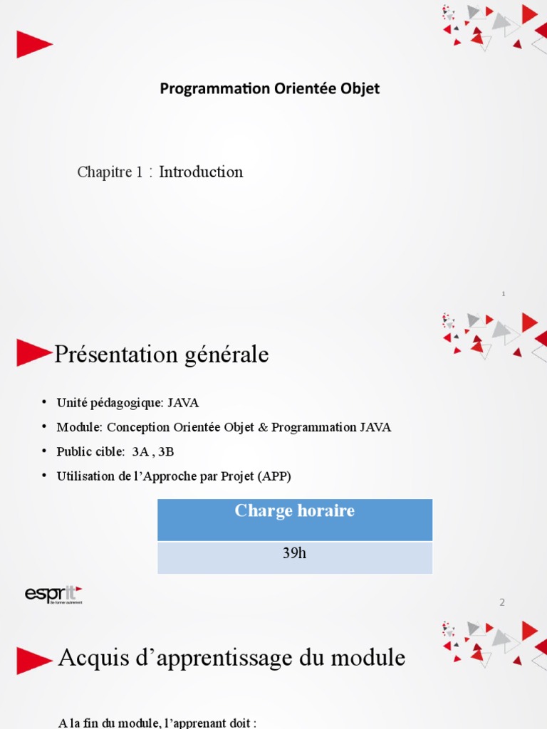Chapitre 1 Introduction Pdf Java Langage De Programmation Programmation Informatique