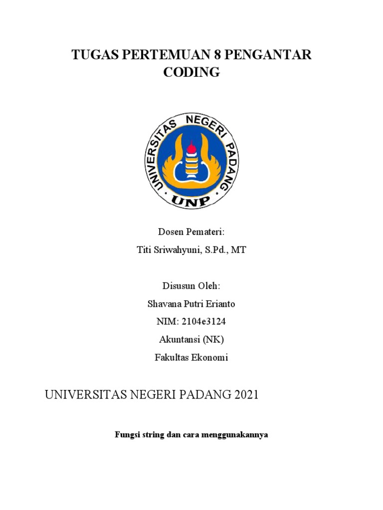 Fungsi String dalam Pemrograman C | PDF