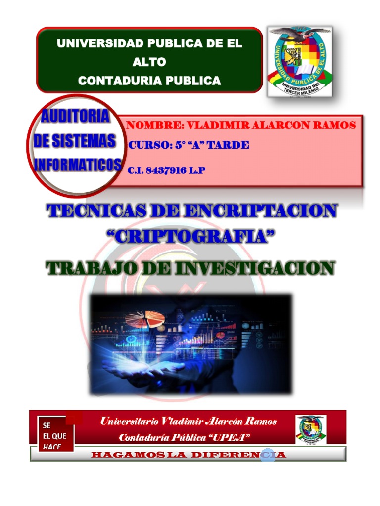 Técnicas de Encriptación Informática | PDF | Clave (criptografía) | Criptografía de clave pública