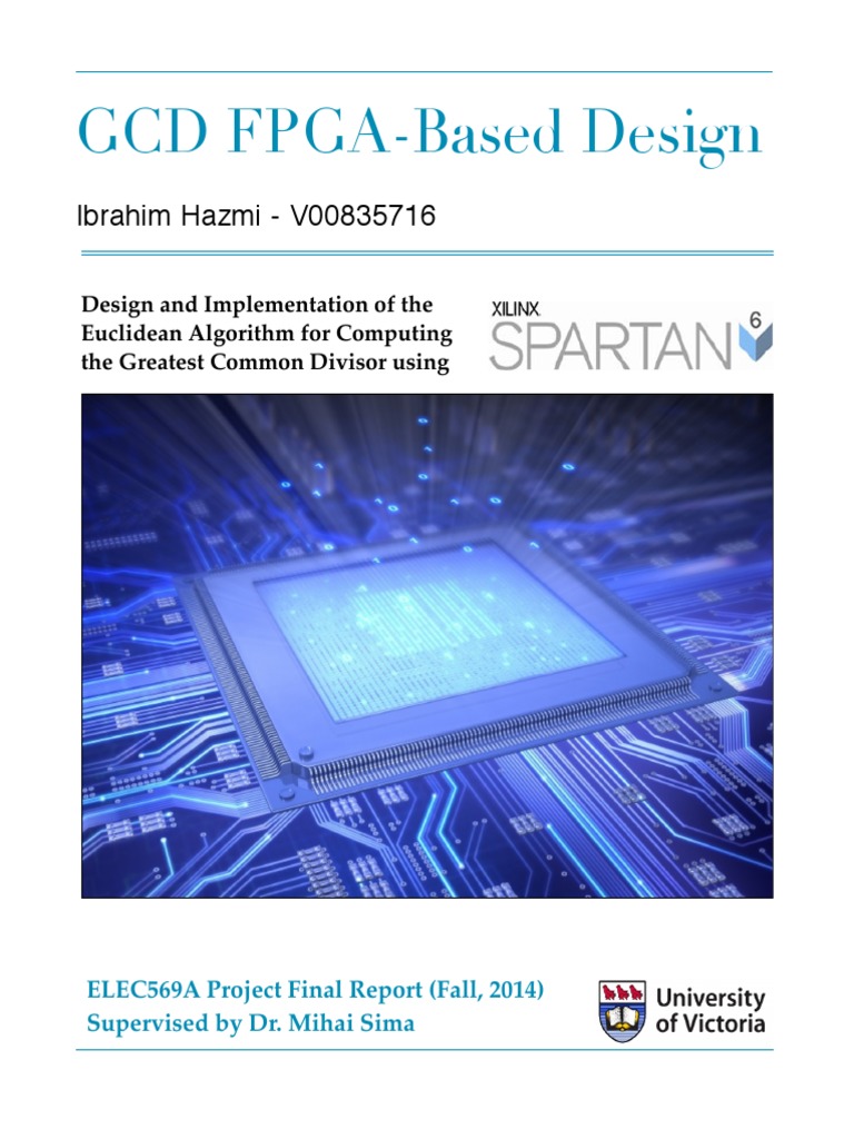 Gcd Fpga Based Design Using Hdl Download Free Pdf Electronics Electronic Engineering