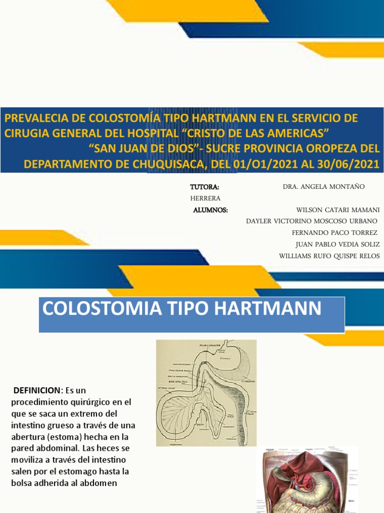 Prevalencia de Colostomía Hartmann | PDF | Abdomen | Intestino grueso