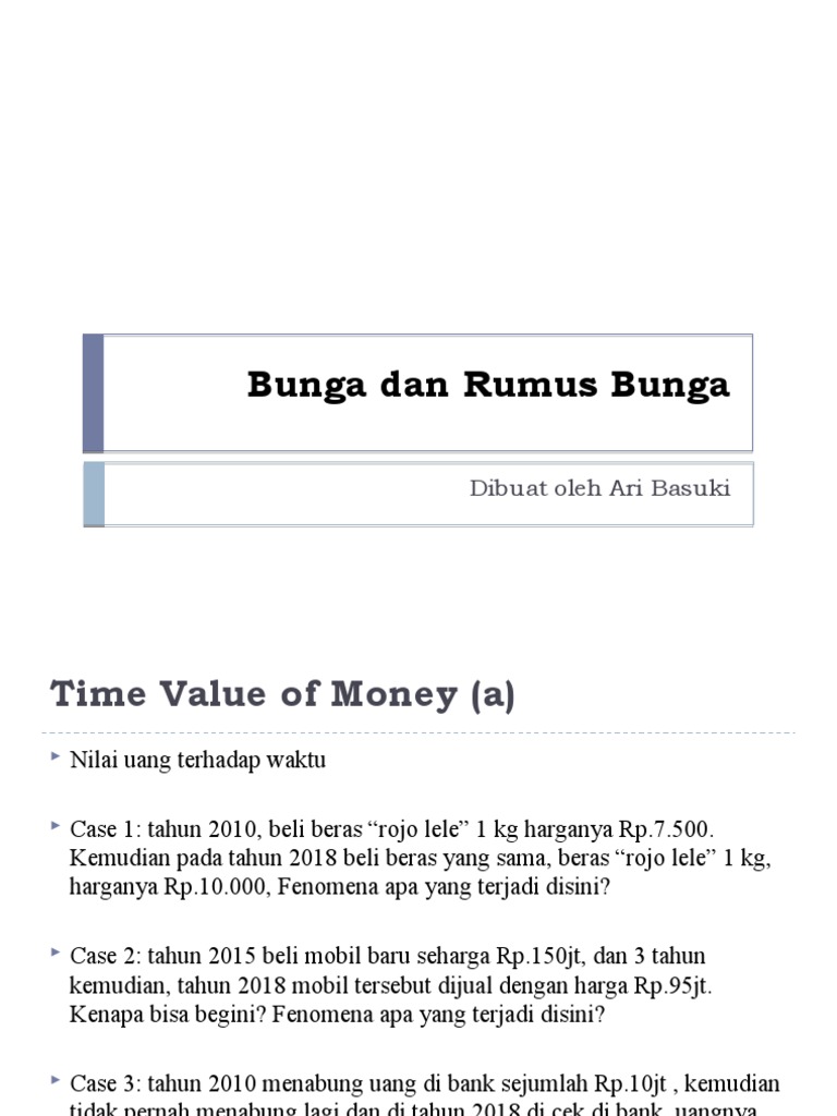 Pertemuan 2 Bunga Dan Rumus Bunga | PDF