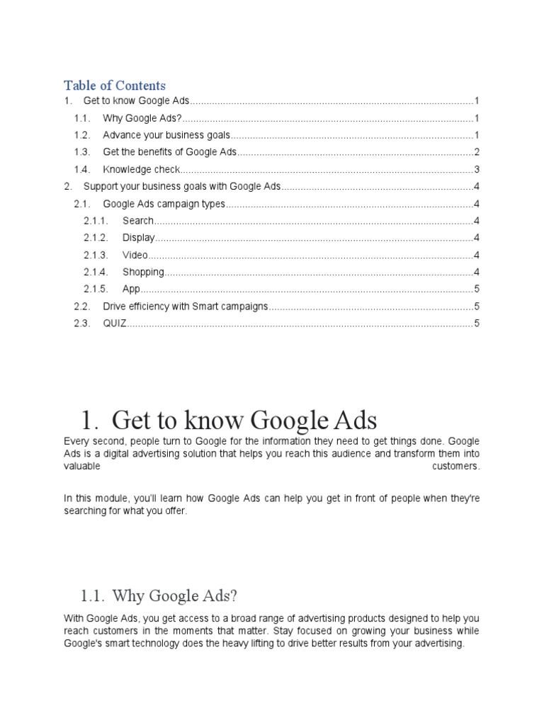Get To Know Google Ads | PDF | Advertising | You Tube