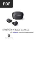 Tws Wireless Bluetooth Earbuds Manual | PDF | Headphones | Bluetooth