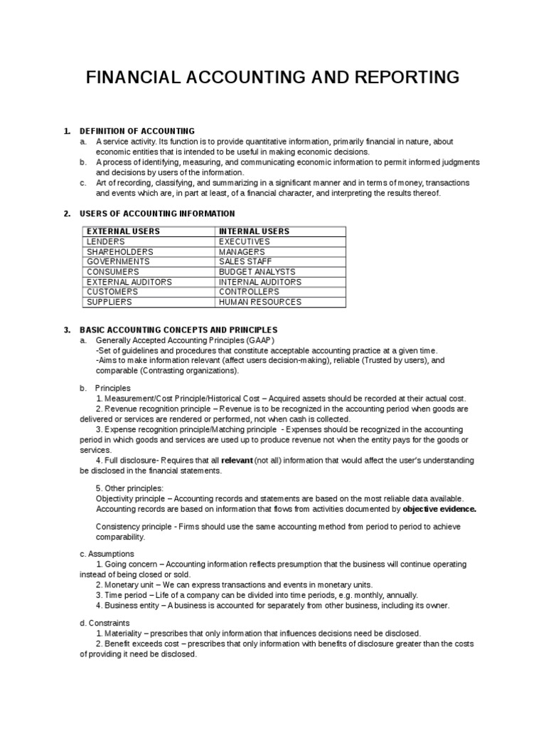 Financial Accounting and Reporting | PDF | Debits And Credits | Expense