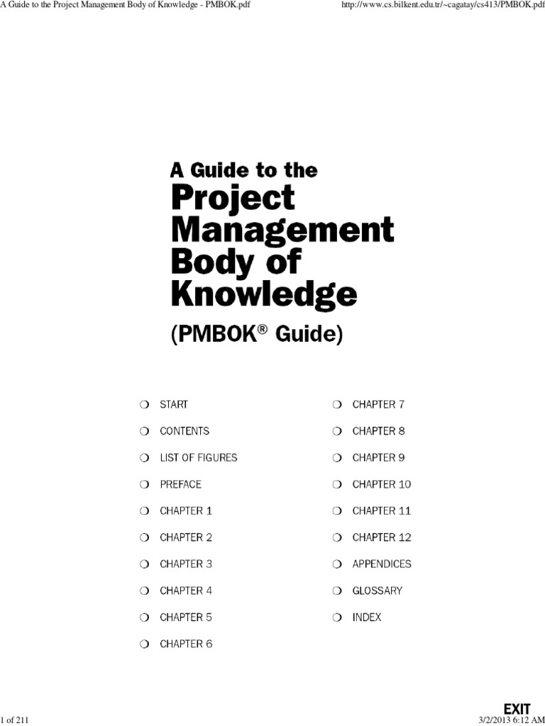 A Guide To The Project Management Body of Knowledge PMBOK | PDF | Non ...